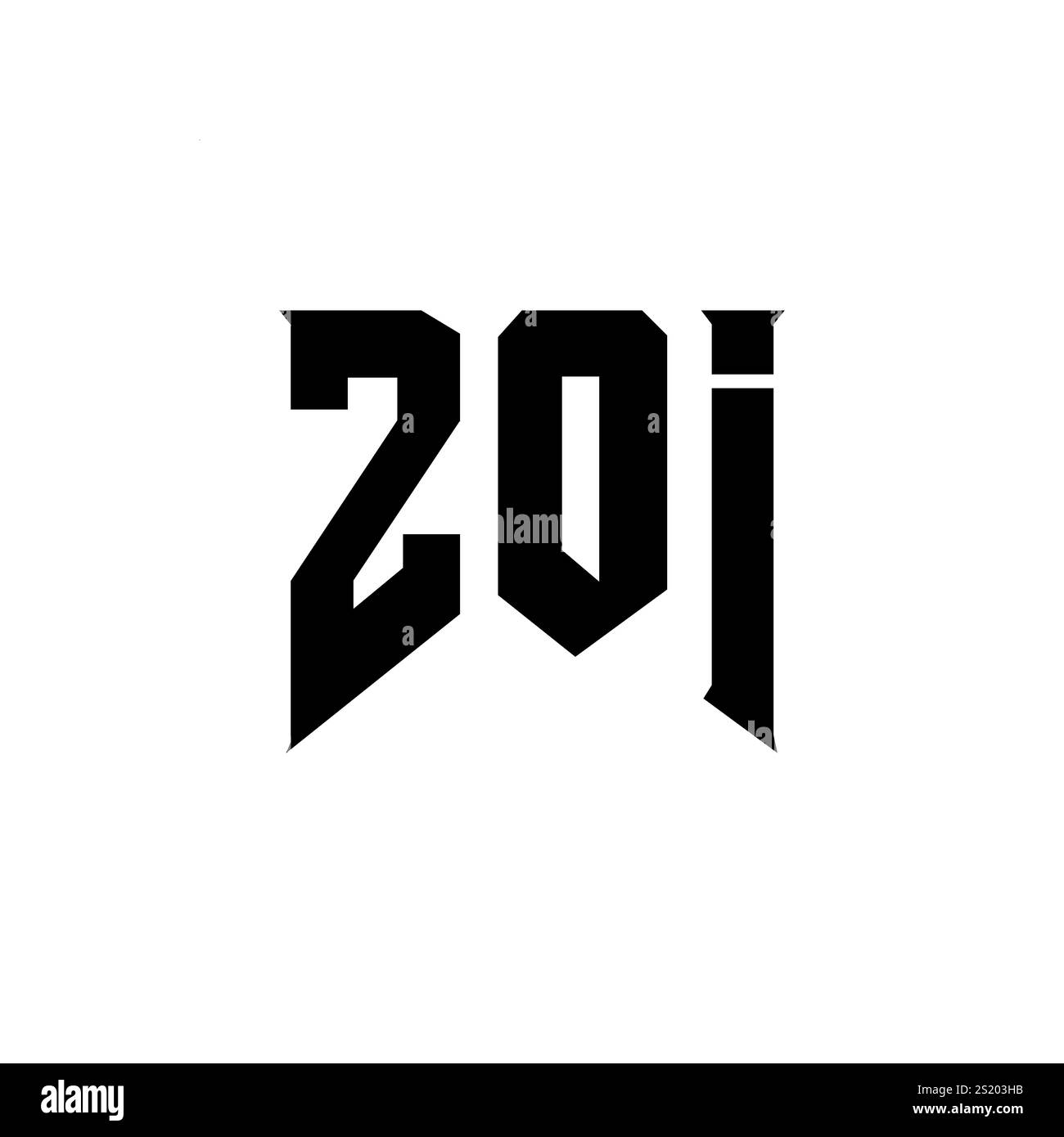 ZOI letter logo design for technology company. ZOI logo design black ...