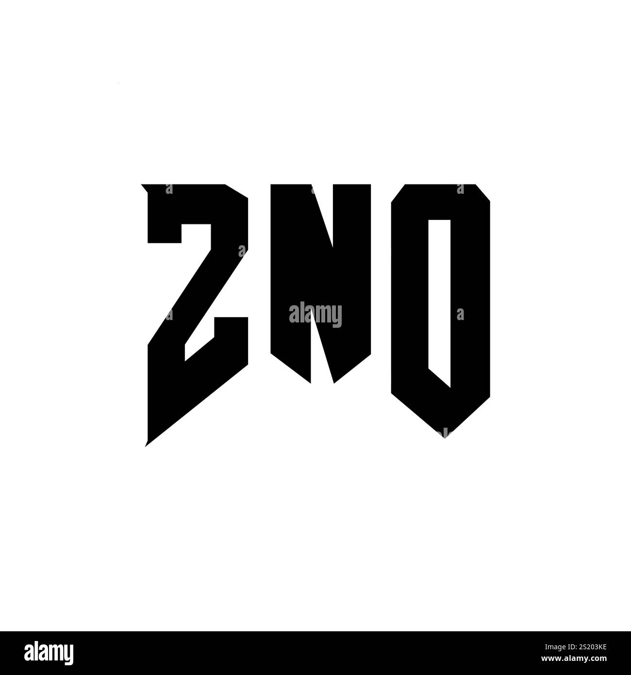 ZNO letter logo design for technology company. ZNO logo design black ...