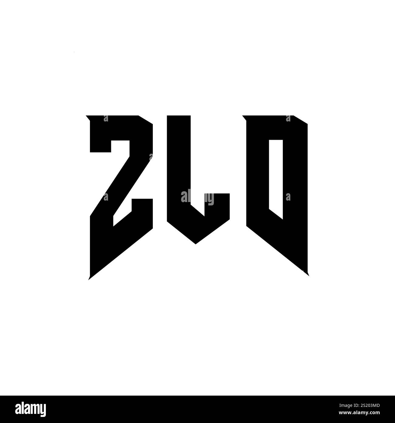 ZLD letter logo design for technology company. ZLD logo design black ...