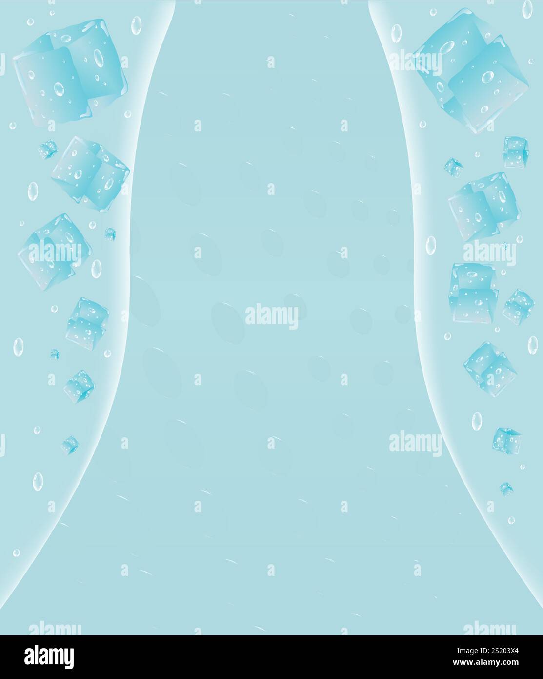 Drops ice cubes Stock Vector Images - Alamy