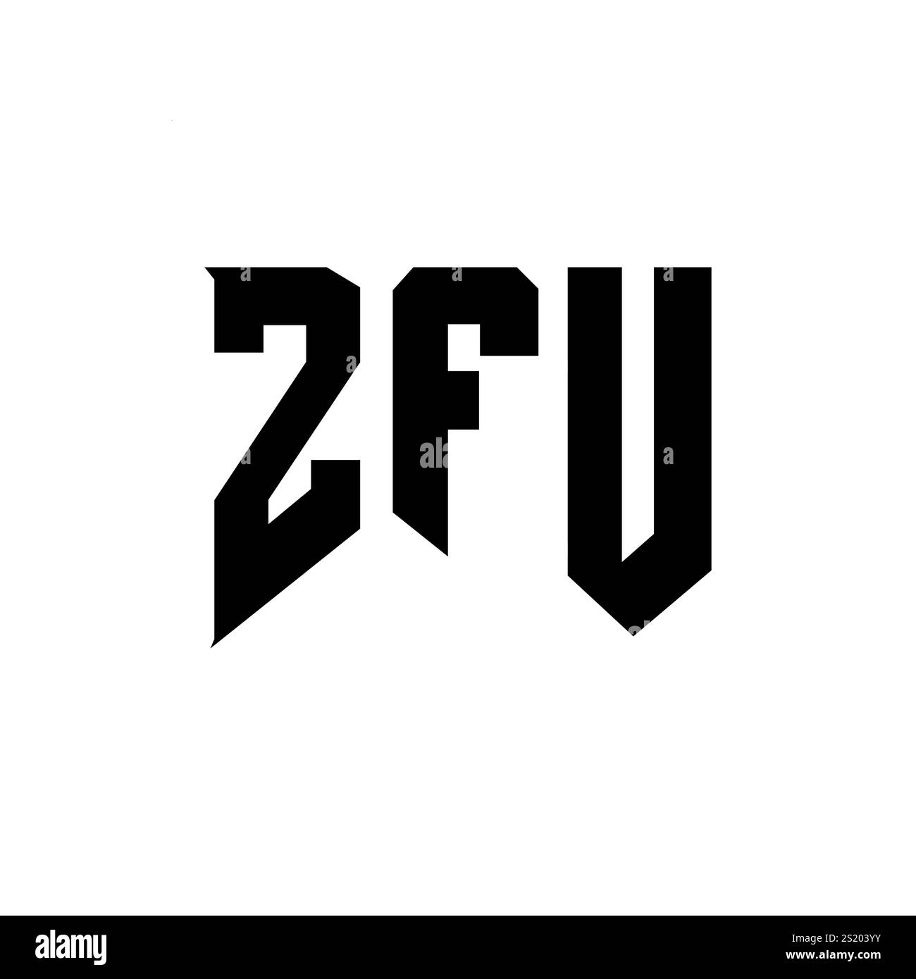 Zfu logo design hi-res stock photography and images - Alamy