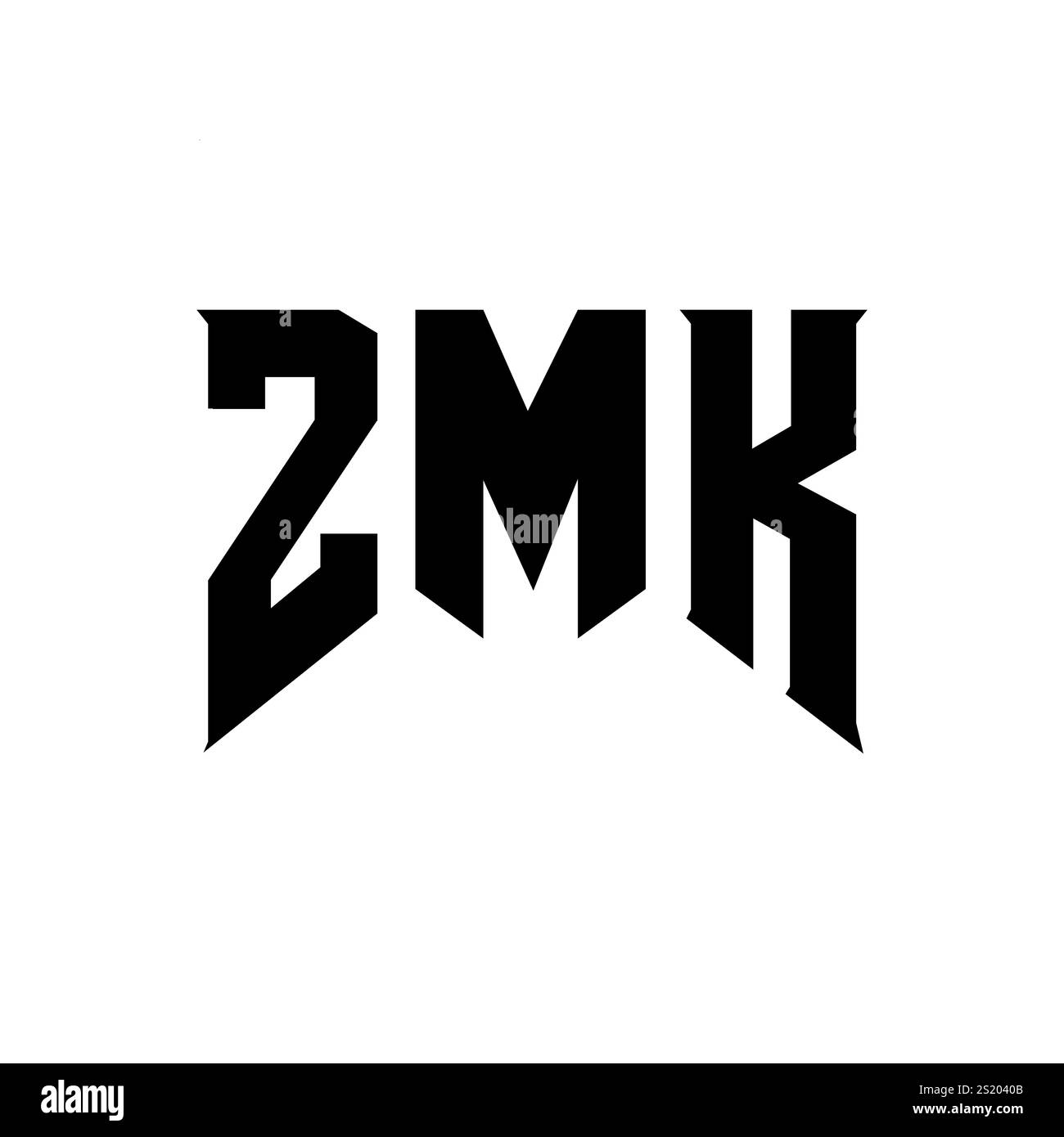 Zmk logo design Black and White Stock Photos & Images - Alamy