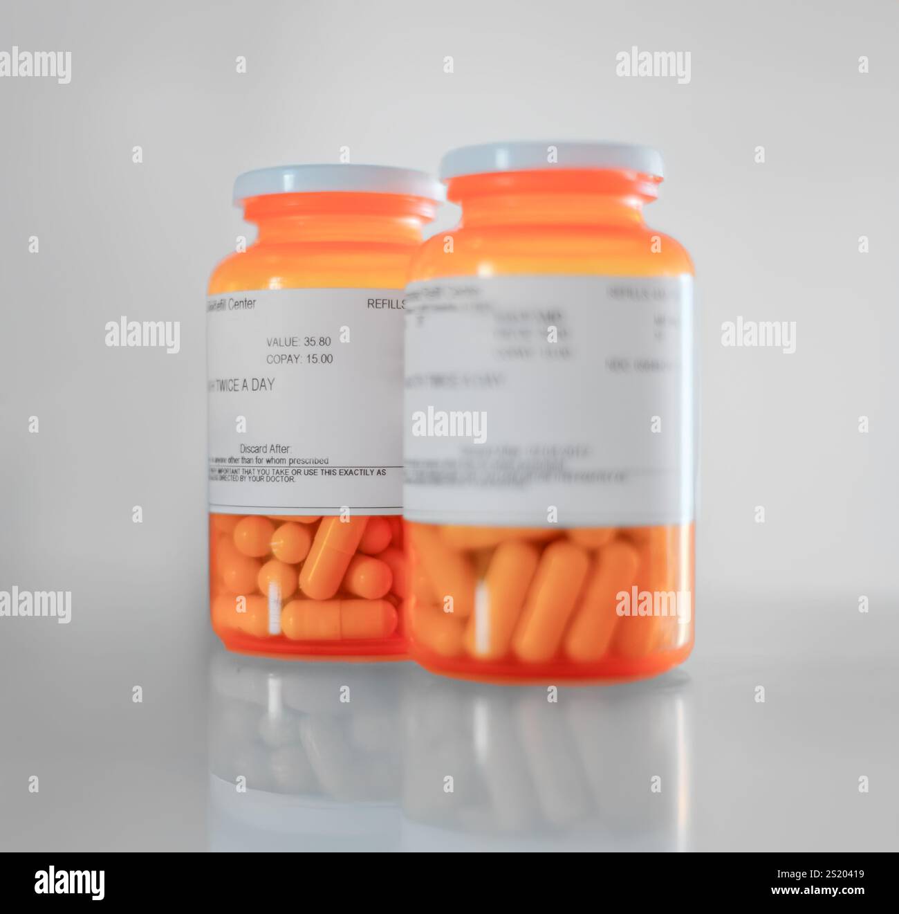 Healthcare Image Of Prescription Medicine On A Countertop Stock Photo ...