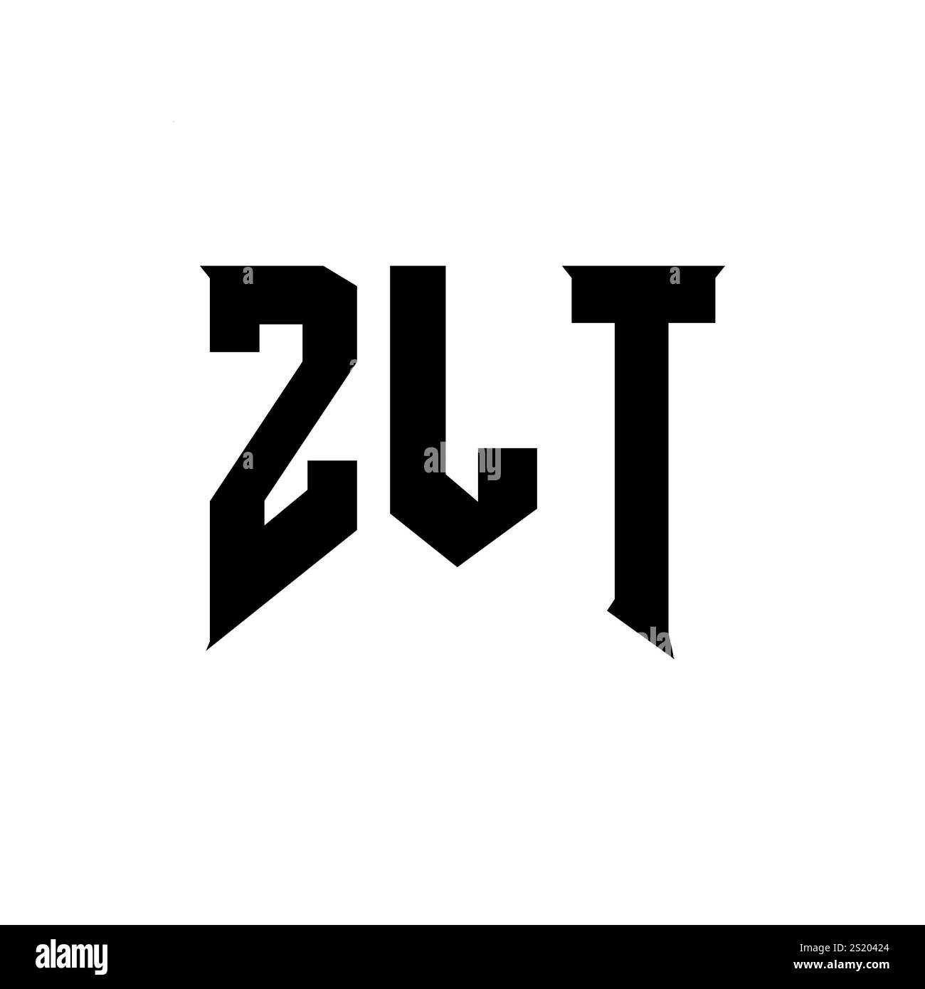 ZLT letter logo design for technology company. ZLT logo design black ...