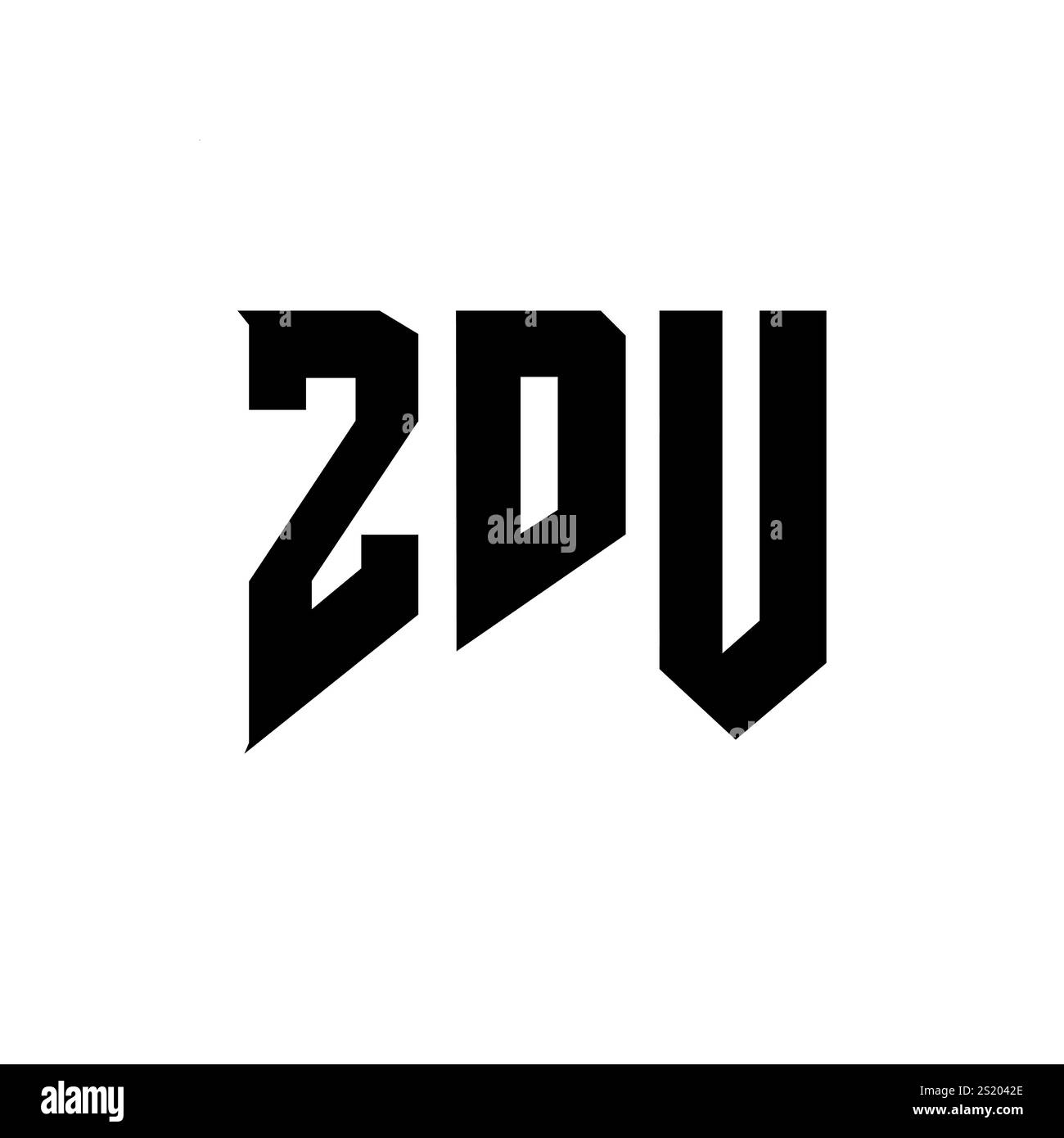 Zdu logo design hi-res stock photography and images - Alamy