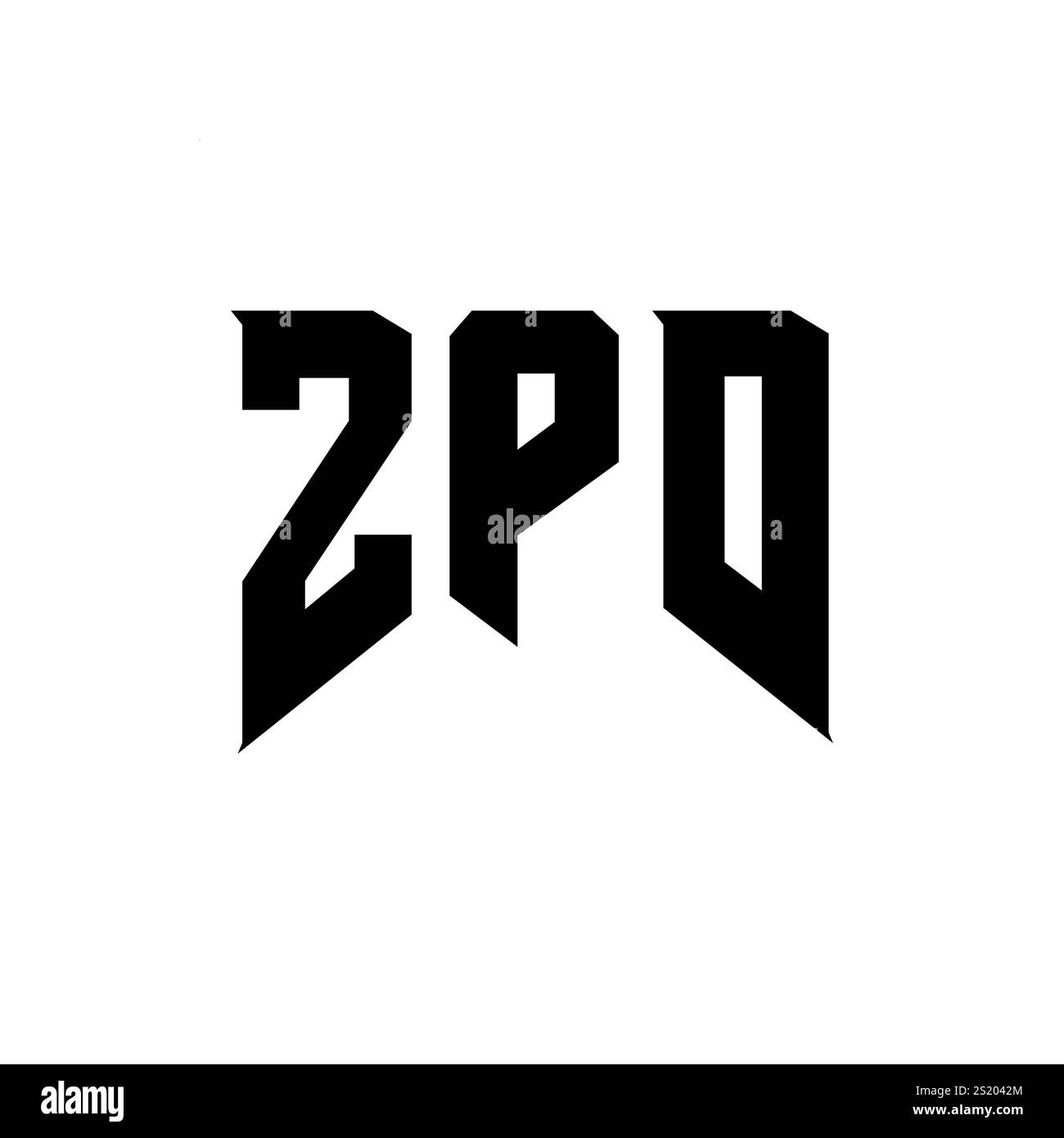 ZPD letter logo design for technology company. ZPD logo design black ...