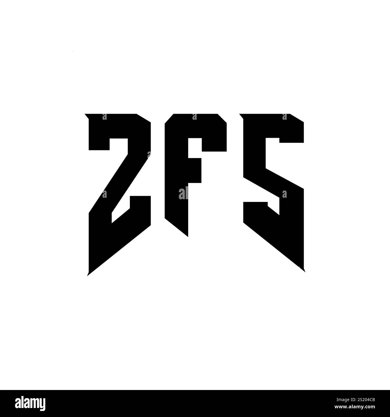 ZFS letter logo design for technology company. ZFS logo design black ...