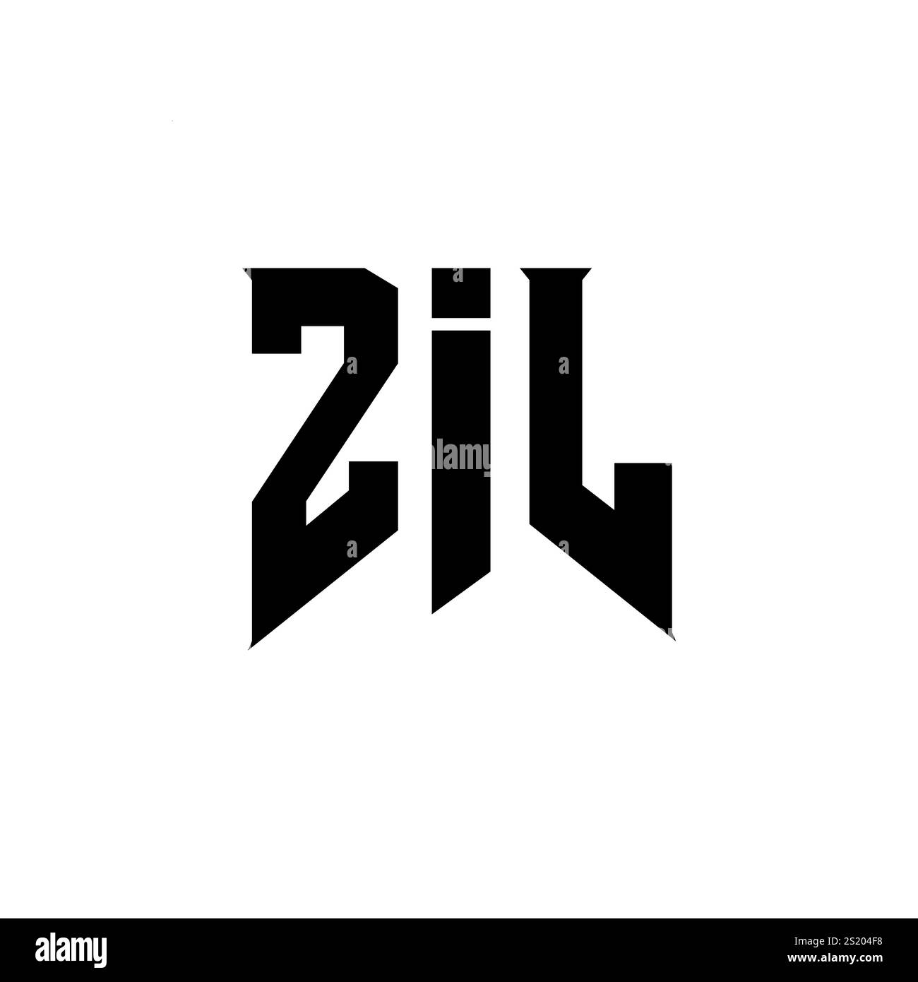 ZIL letter logo design for technology company. ZIL logo design black ...