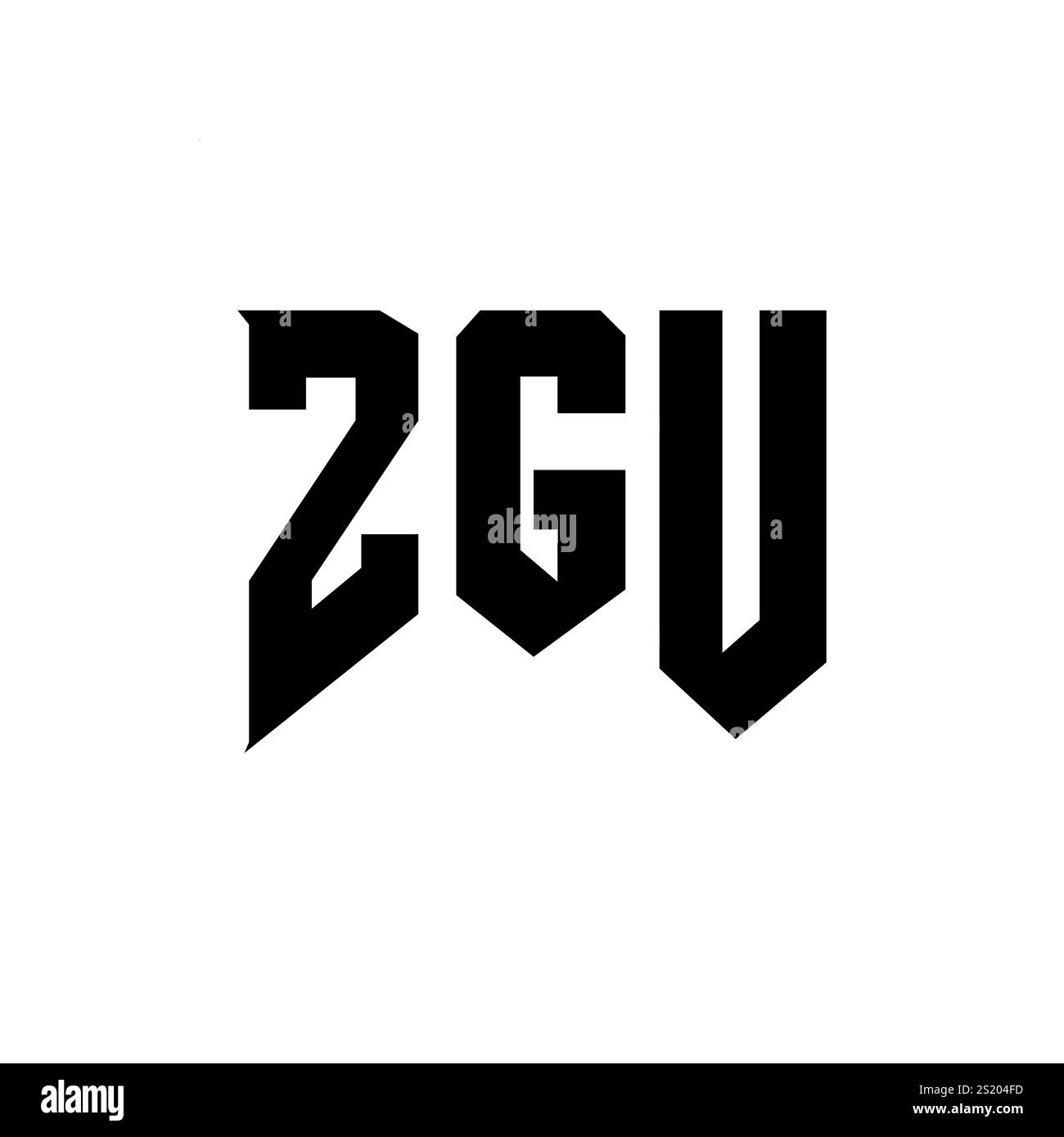 Zgu logo design hi-res stock photography and images - Alamy