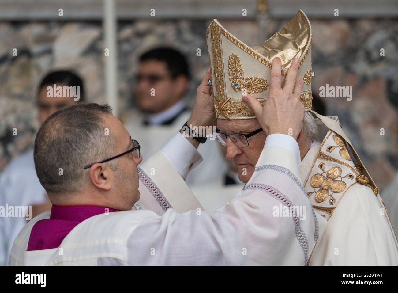 Cardinal James Michael Harvey leads the opening ceremony of the Holy ...