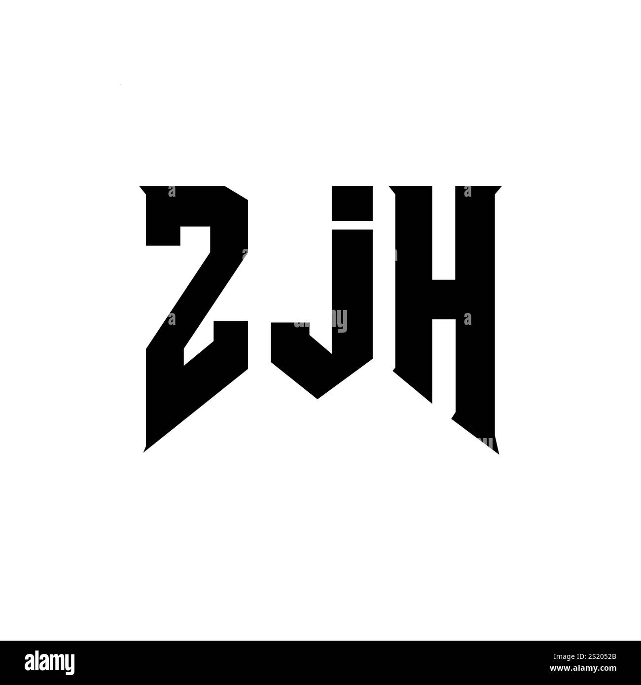 Zjh logo design hi-res stock photography and images - Alamy