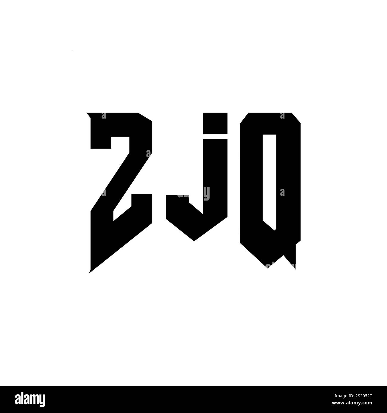 Zjq logo design hi-res stock photography and images - Alamy