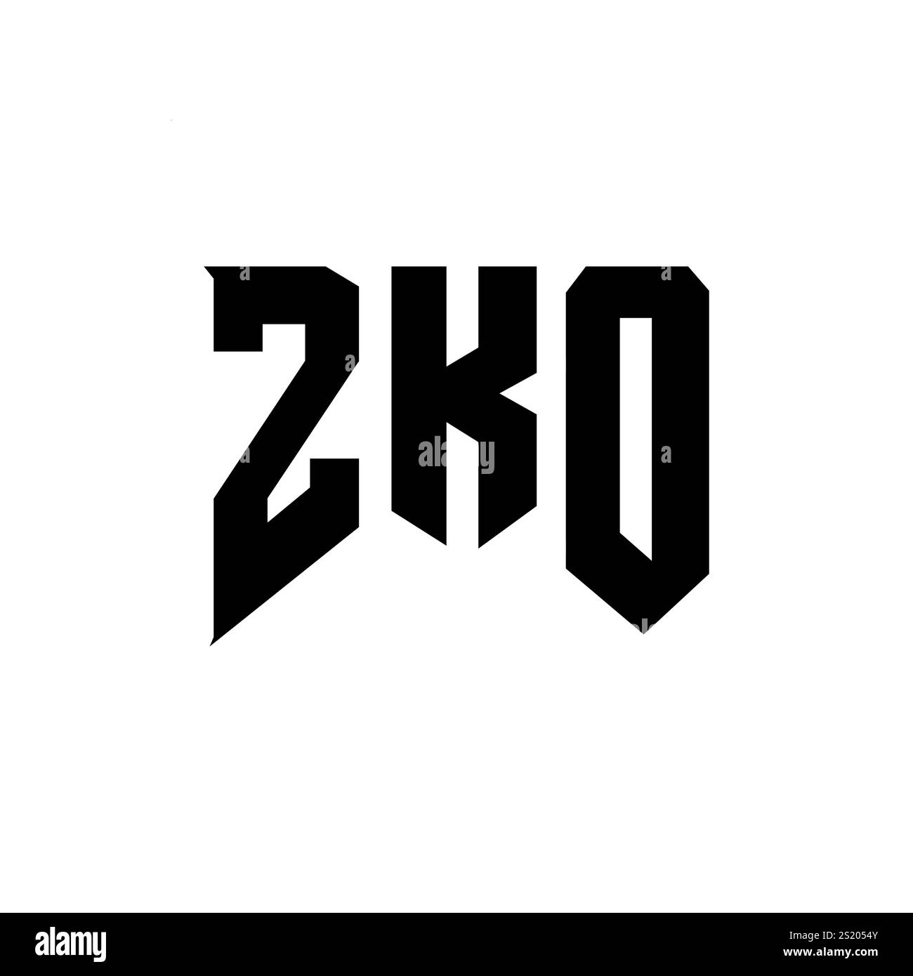 ZKO letter logo design for technology company. ZKO logo design black ...