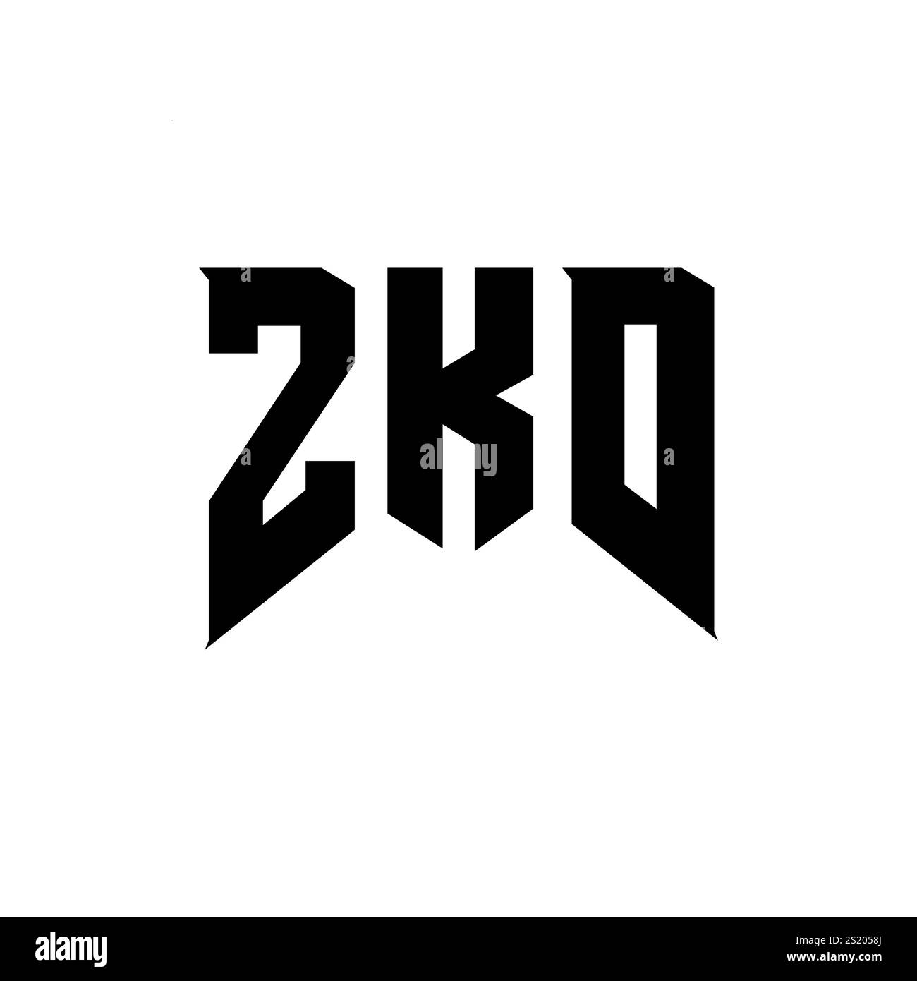 ZKD letter logo design for technology company. ZKD logo design black ...