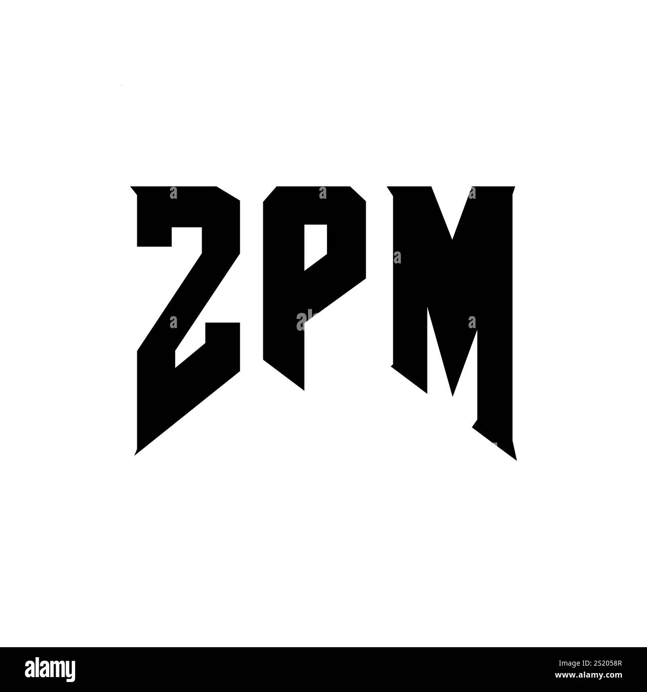 Zpm logo design hi-res stock photography and images - Alamy