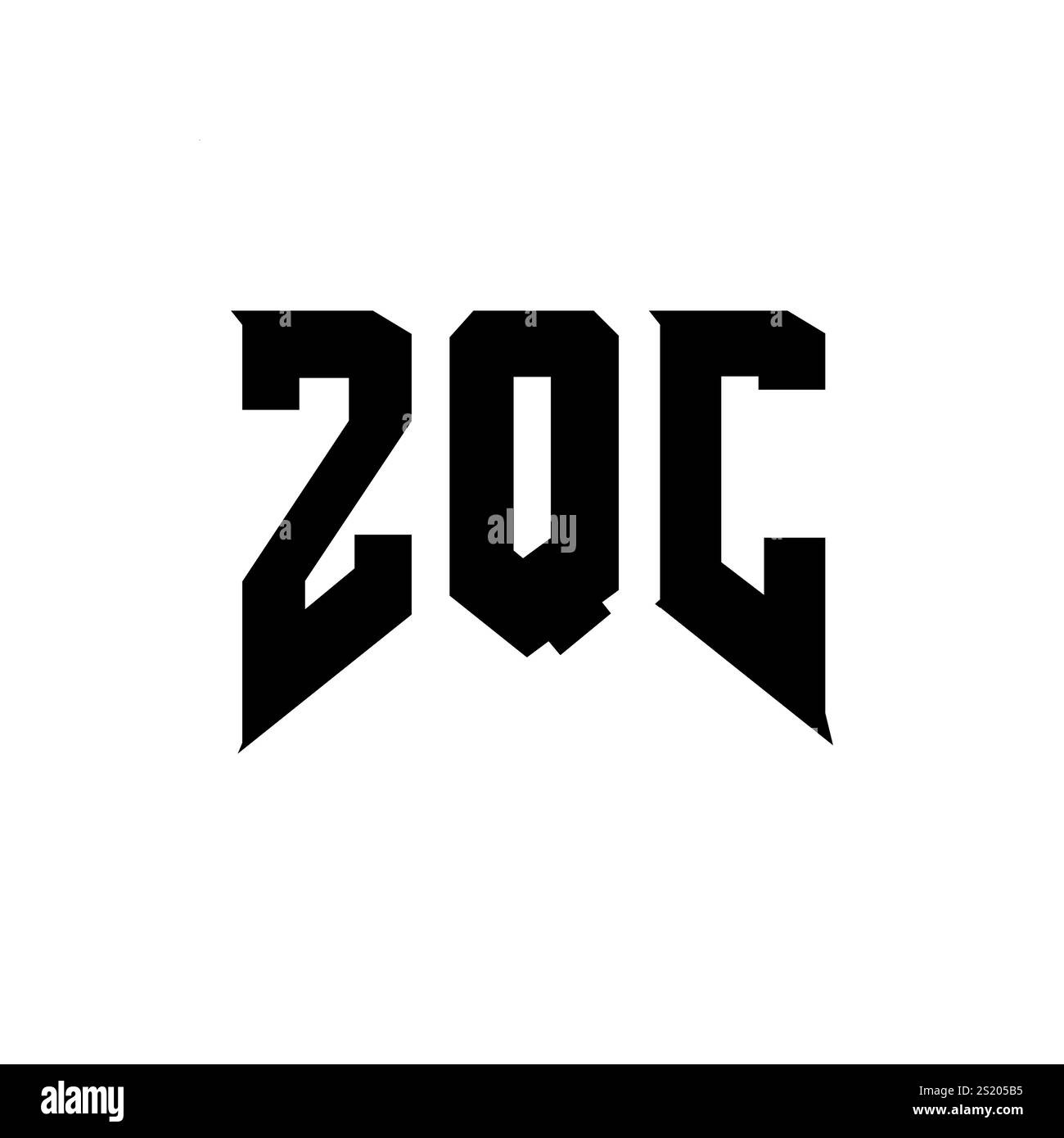 Zqc logo design hi-res stock photography and images - Alamy