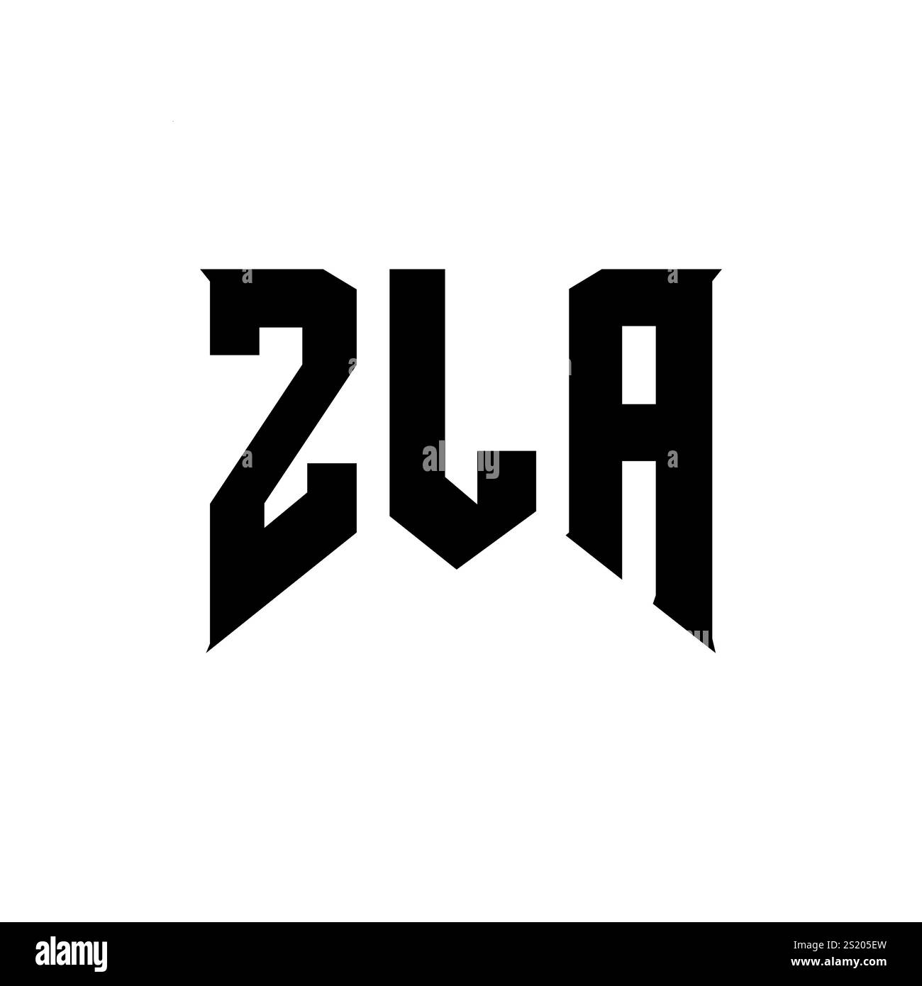 ZLA letter logo design for technology company. ZLA logo design black ...