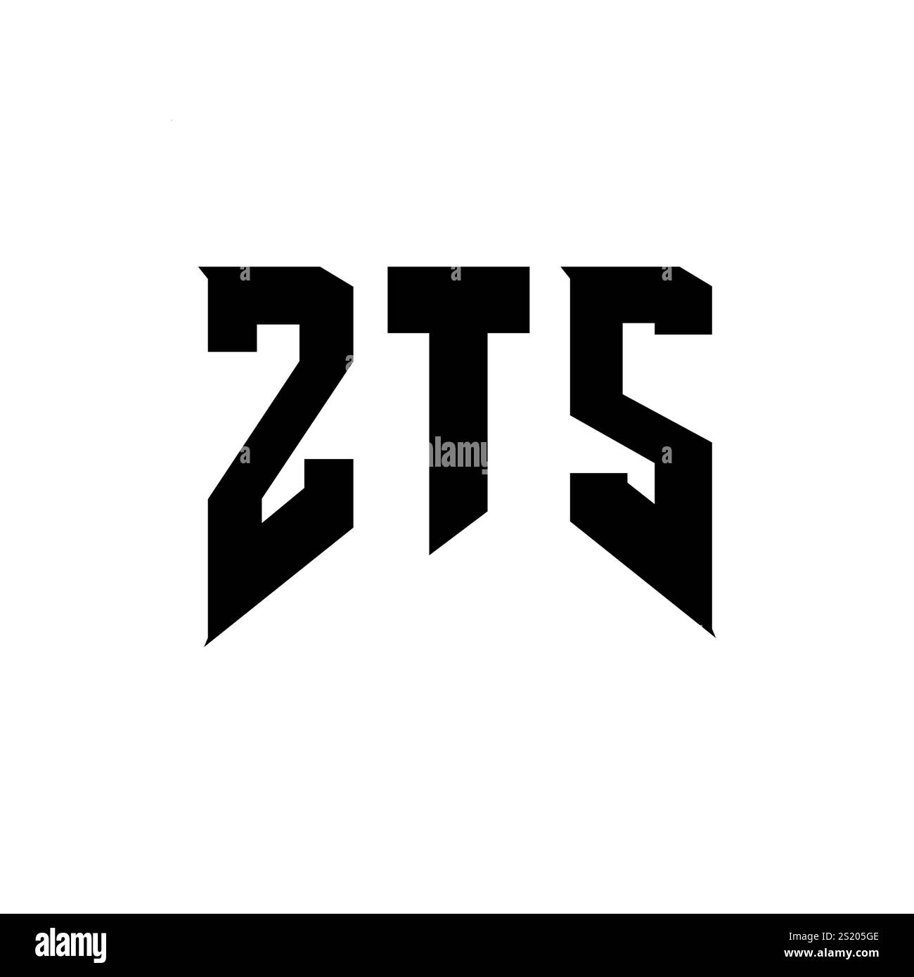 ZTS letter logo design for technology company. ZTS logo design black ...