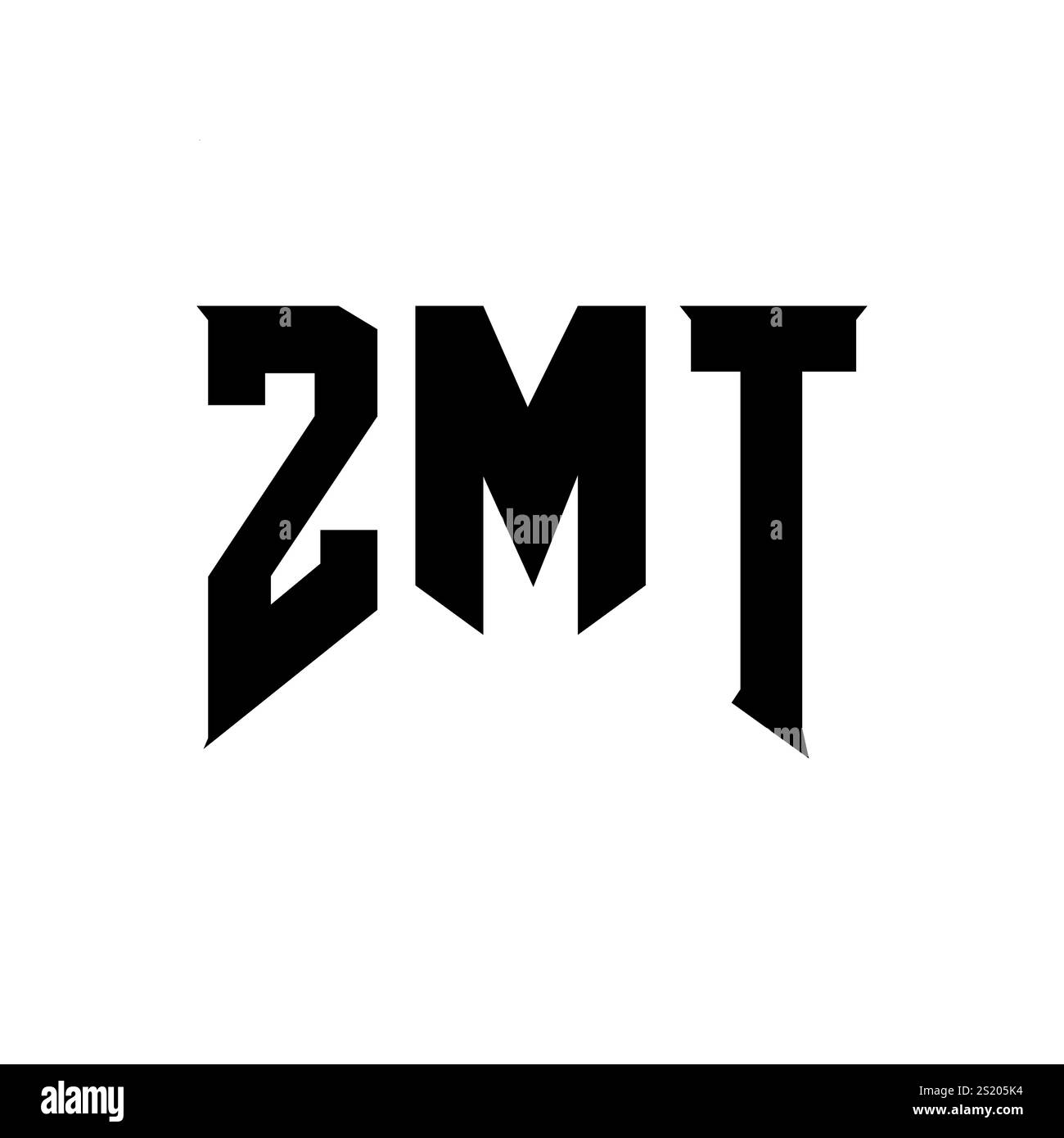 ZMT letter logo design for technology company. ZMT logo design black ...