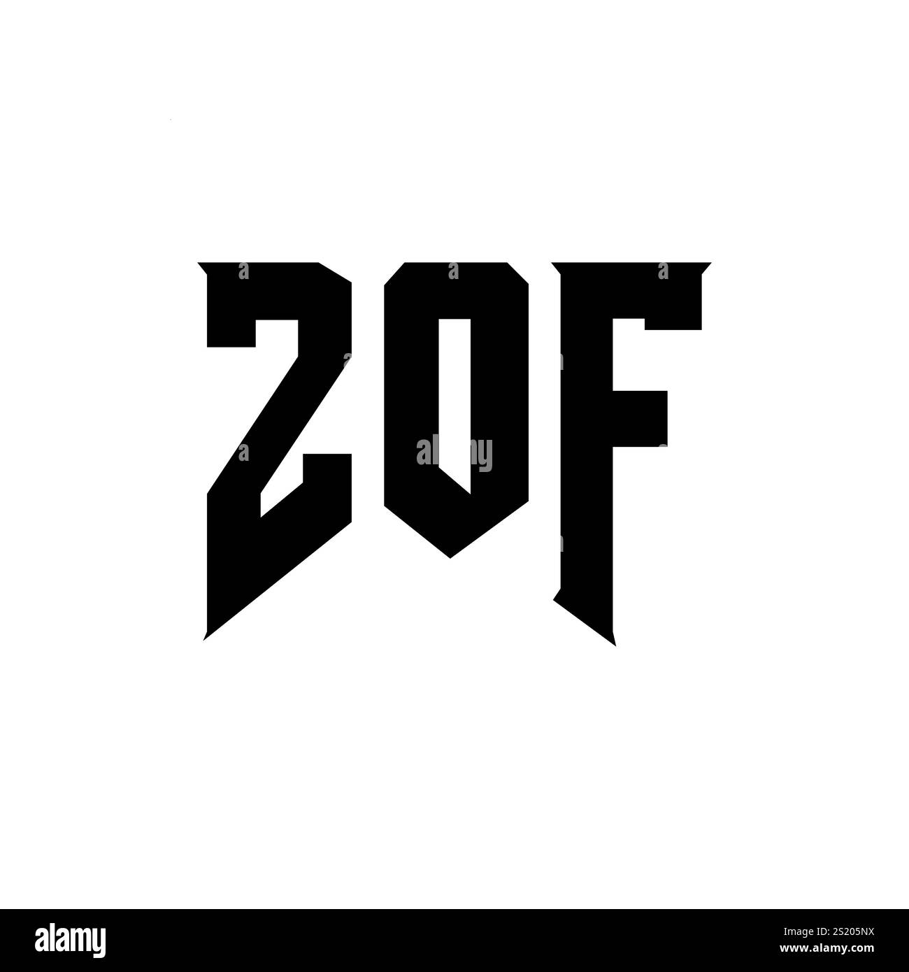 ZOF letter logo design for technology company. ZOF logo design black ...