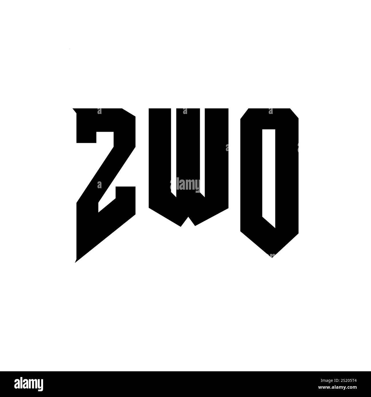 ZWO letter logo design for technology company. ZWO logo design black ...