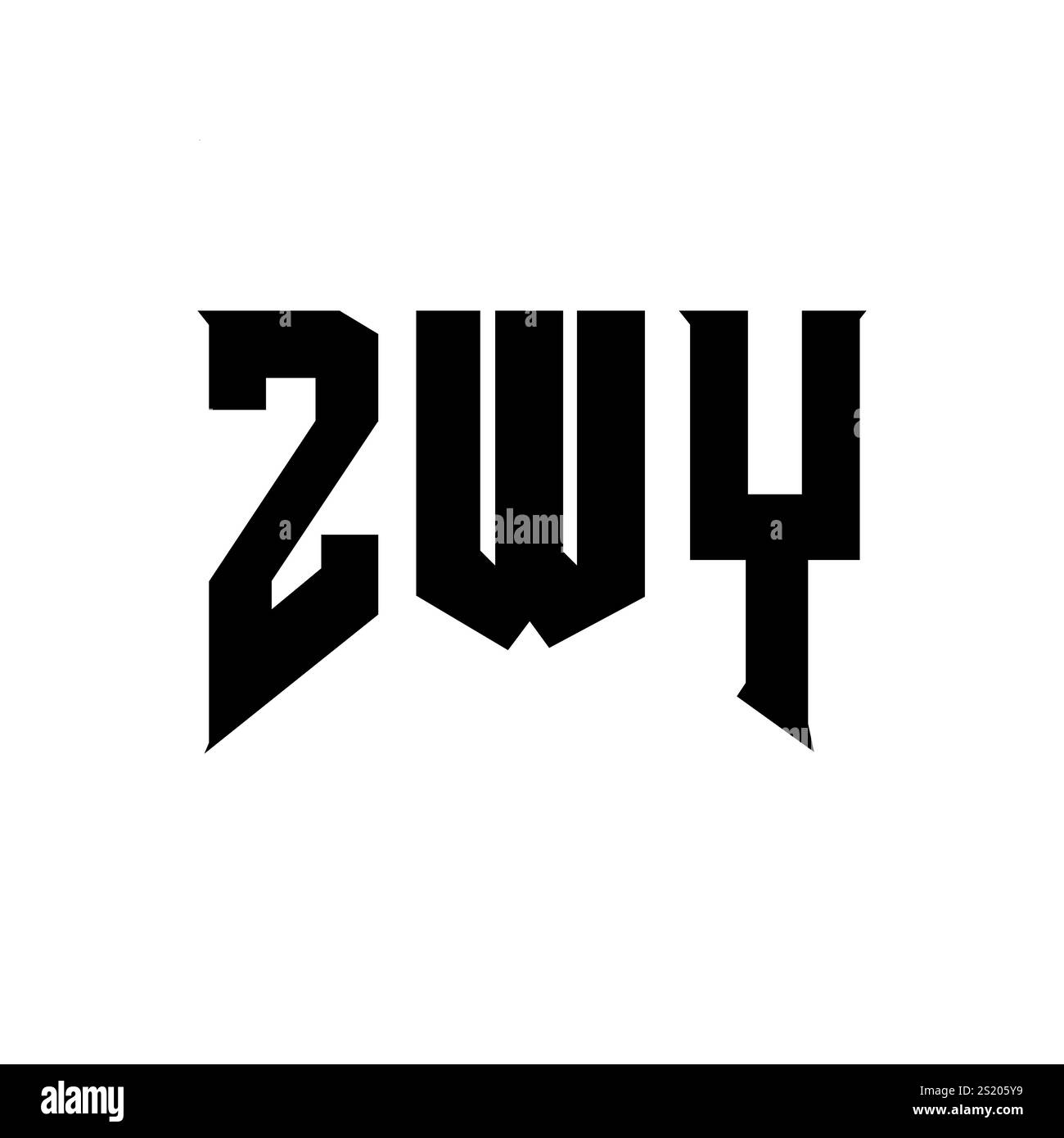 Zwy logo design Stock Vector Images - Alamy