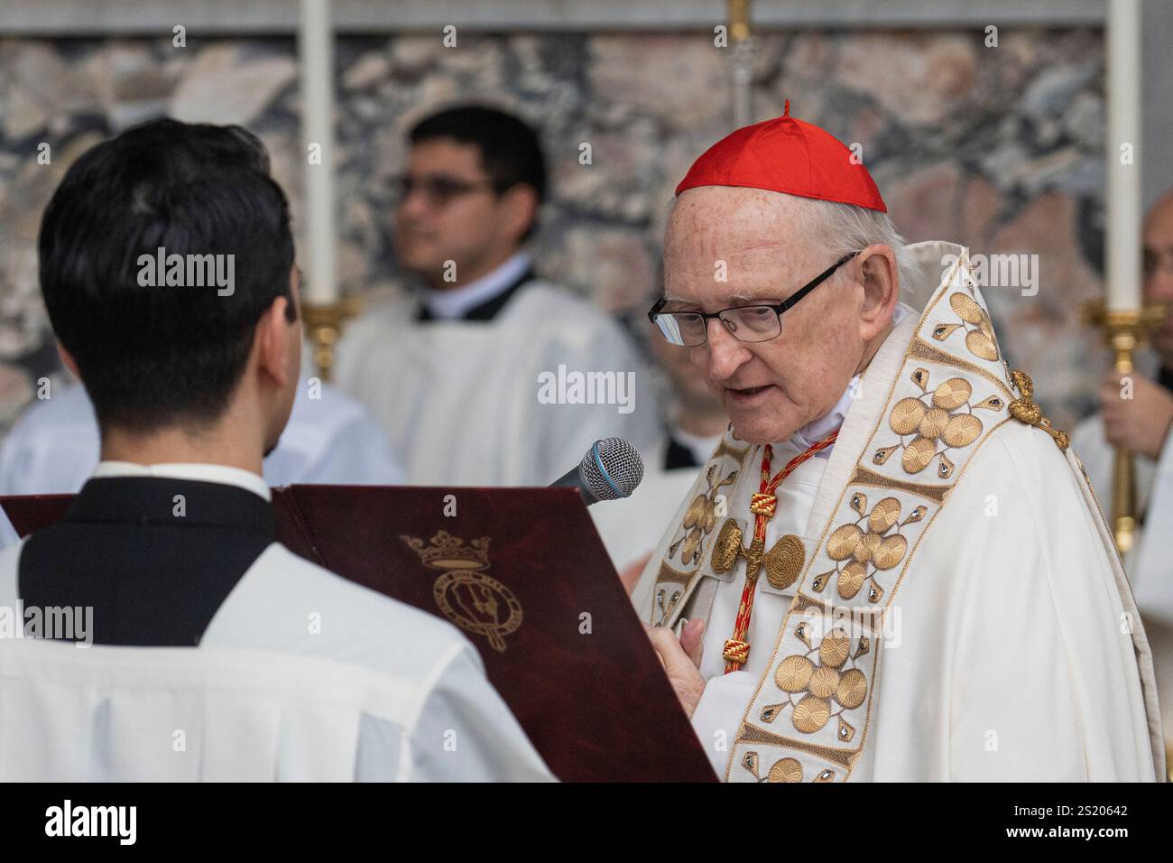 Rome, Italy. 05th Jan, 2025. Cardinal James Michael Harvey leads the ...