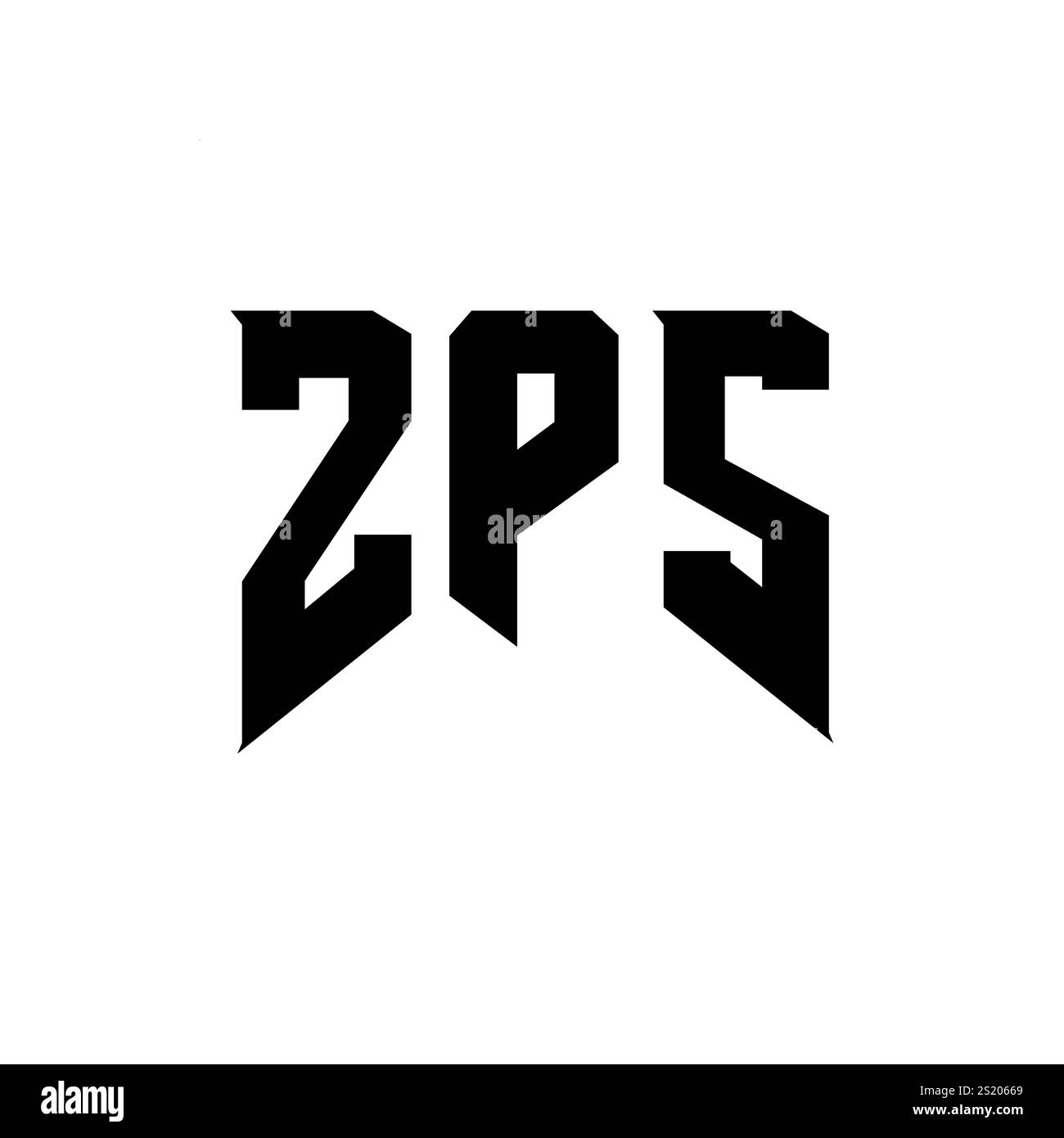 ZPS letter logo design for technology company. ZPS logo design black ...