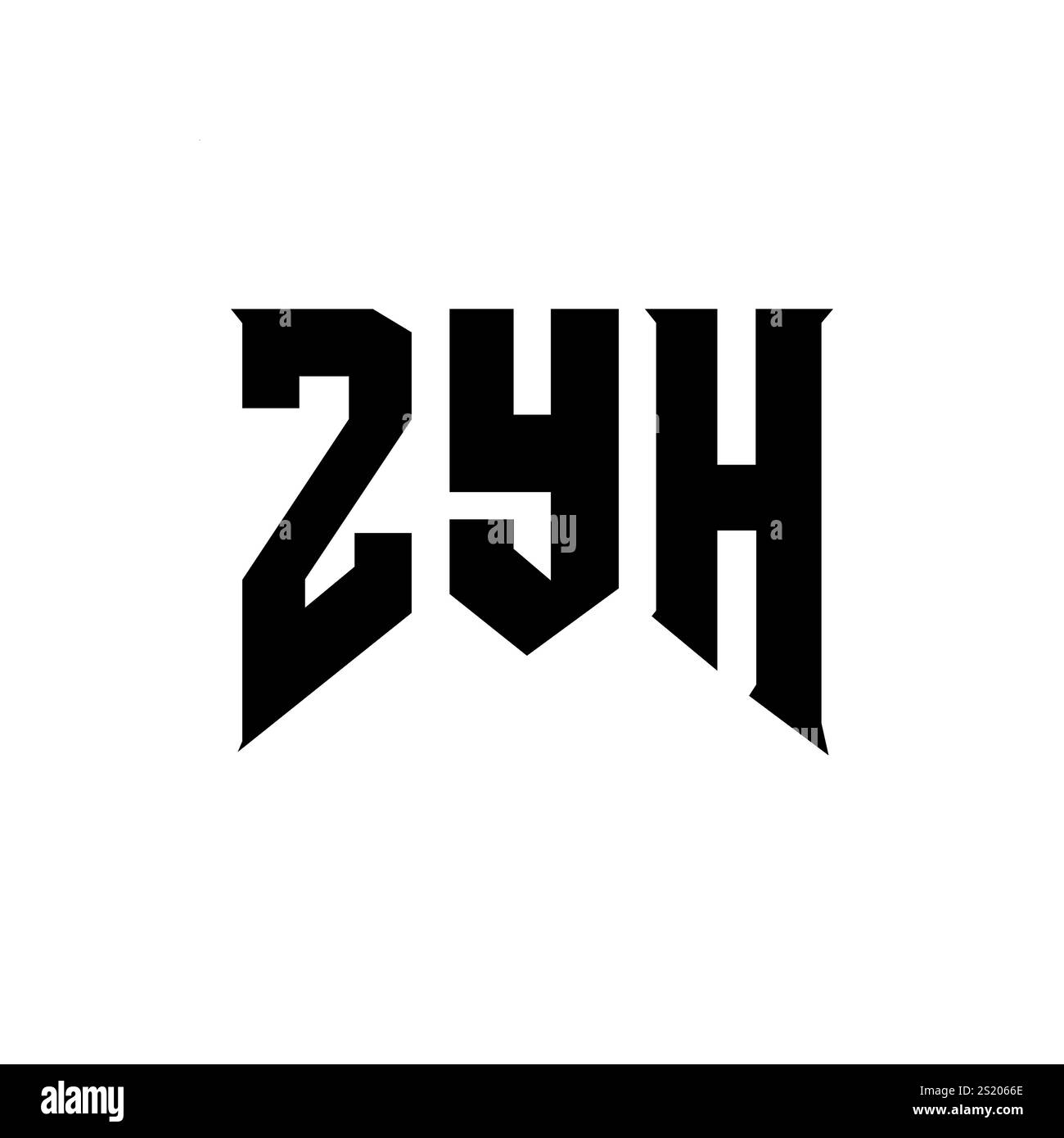 Zyh logo design hi-res stock photography and images - Alamy