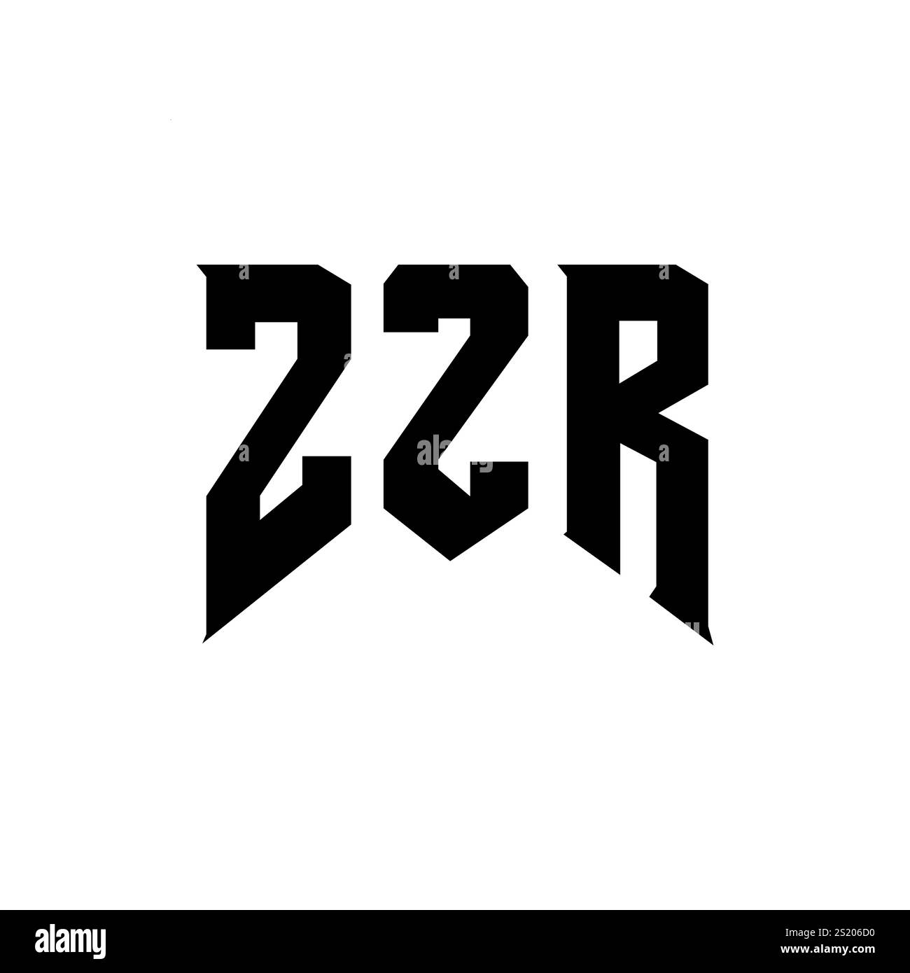 ZZR letter logo design for technology company. ZZR logo design black ...