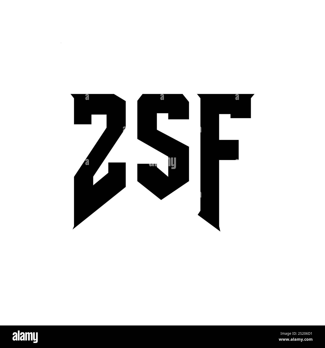 Zsf logo design Black and White Stock Photos & Images - Alamy