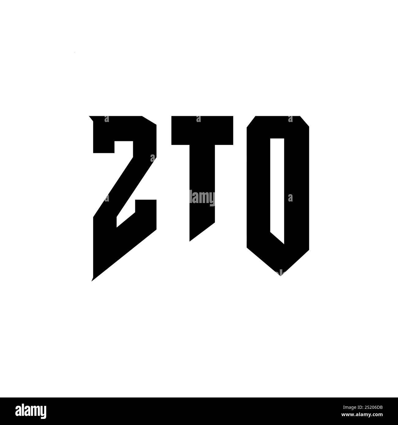 ZTO letter logo design for technology company. ZTO logo design black ...