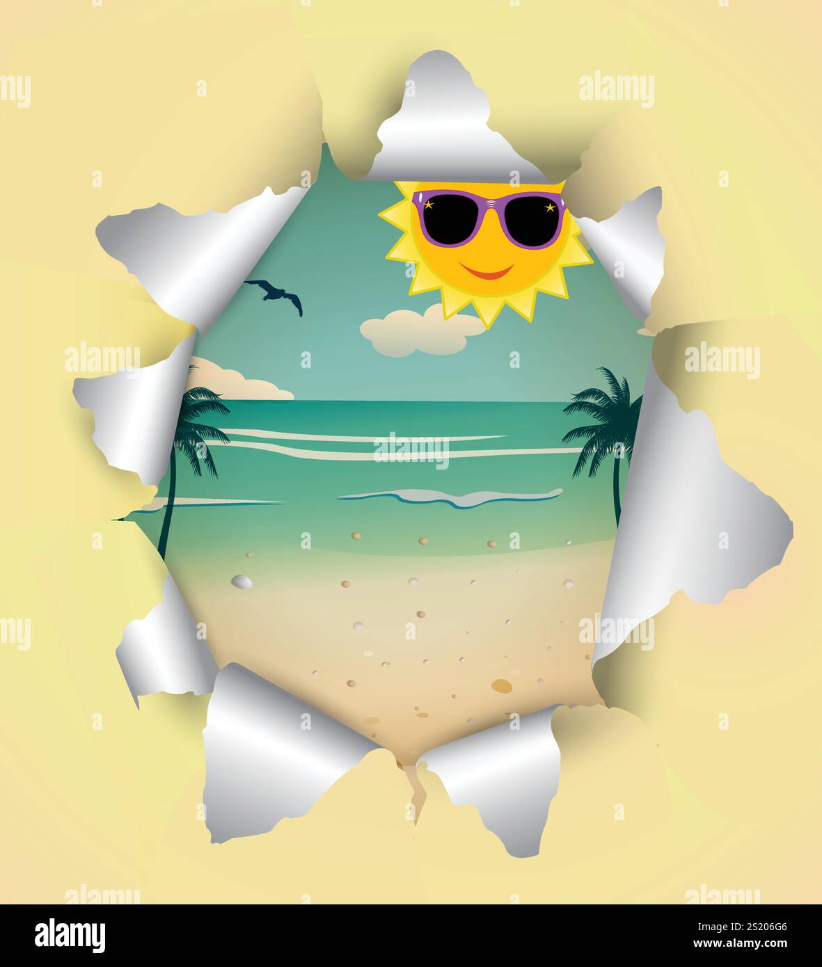 Painting from hawaii Stock Vector Images - Alamy