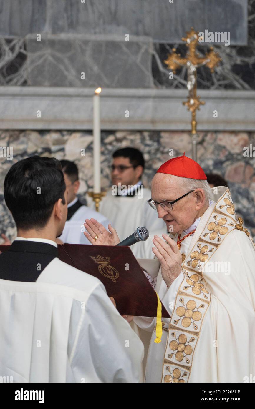 Rome, Italy. 05th Jan, 2025. Cardinal James Michael Harvey leads the ...