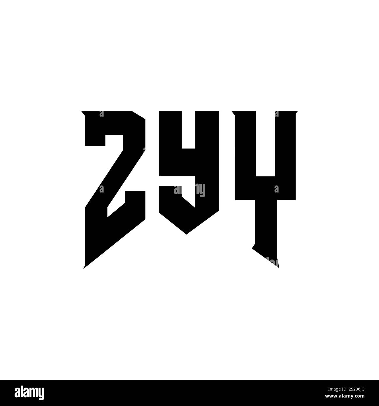 ZYY letter logo design for technology company. ZYY logo design black and white color combination ...