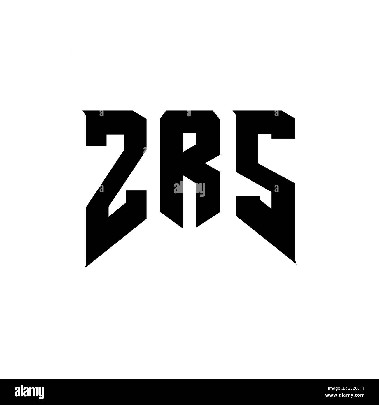 ZRS letter logo design for technology company. ZRS logo design black ...