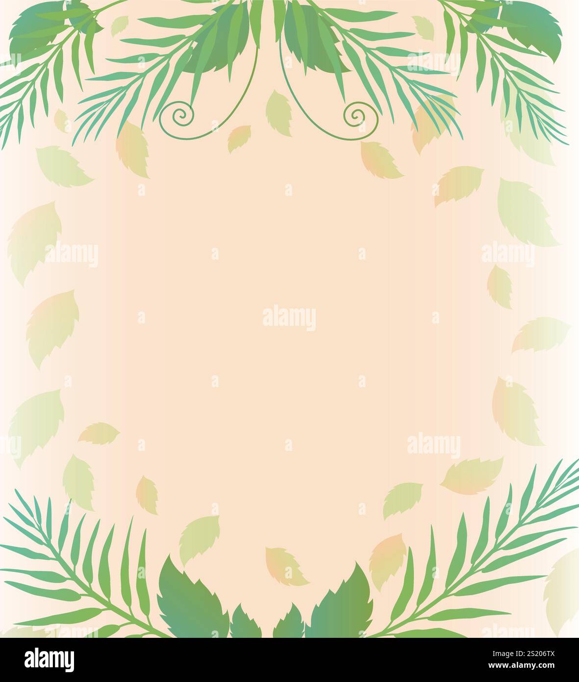 Green fern abstract background Stock Vector Images - Alamy