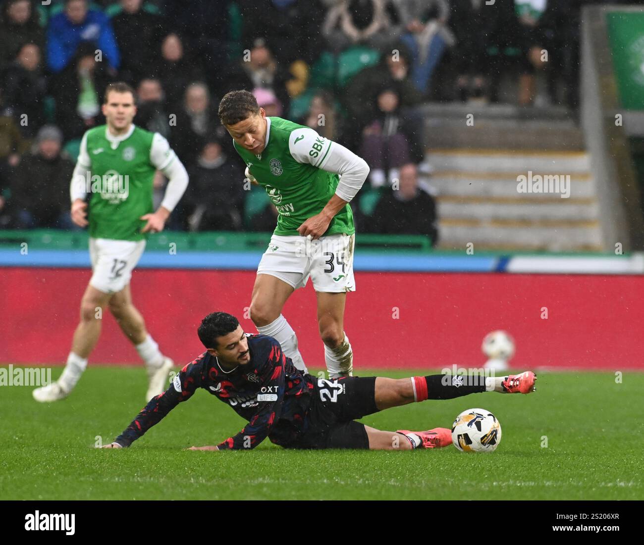 Easter Road Stadium, Edinburgh.Scotland UK. 5th Jan 25 Hibernian vs ...