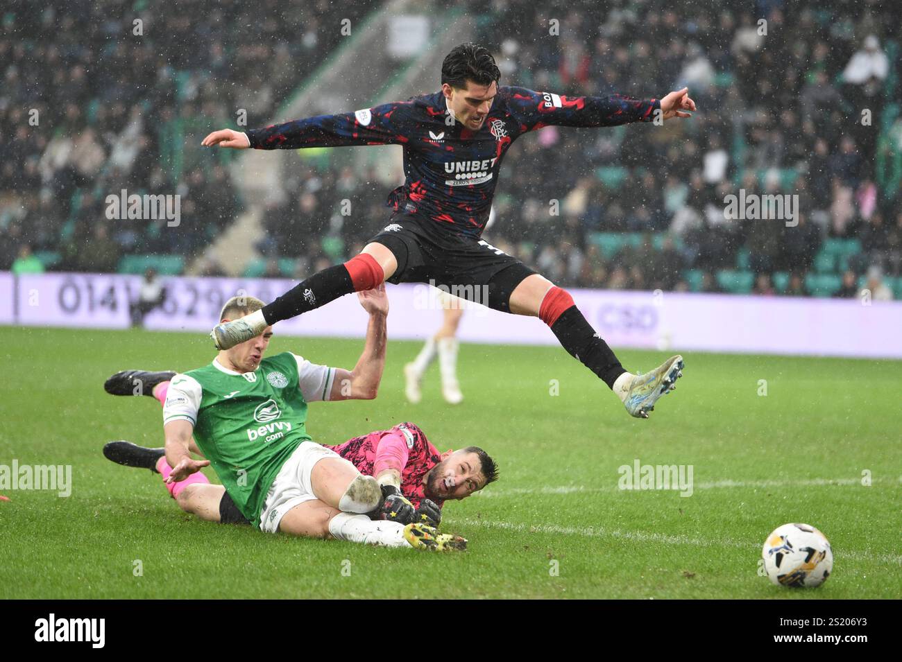 Easter Road Stadium, Edinburgh.Scotland UK. 5th Jan 25 Hibernian vs ...
