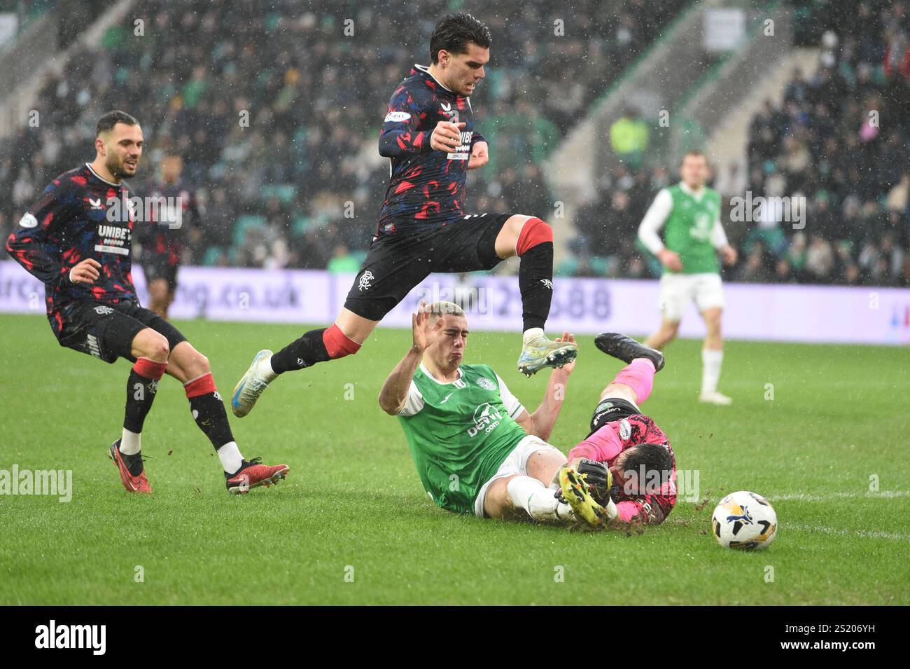 Easter Road Stadium, Edinburgh.Scotland UK. 5th Jan 25 Hibernian vs ...