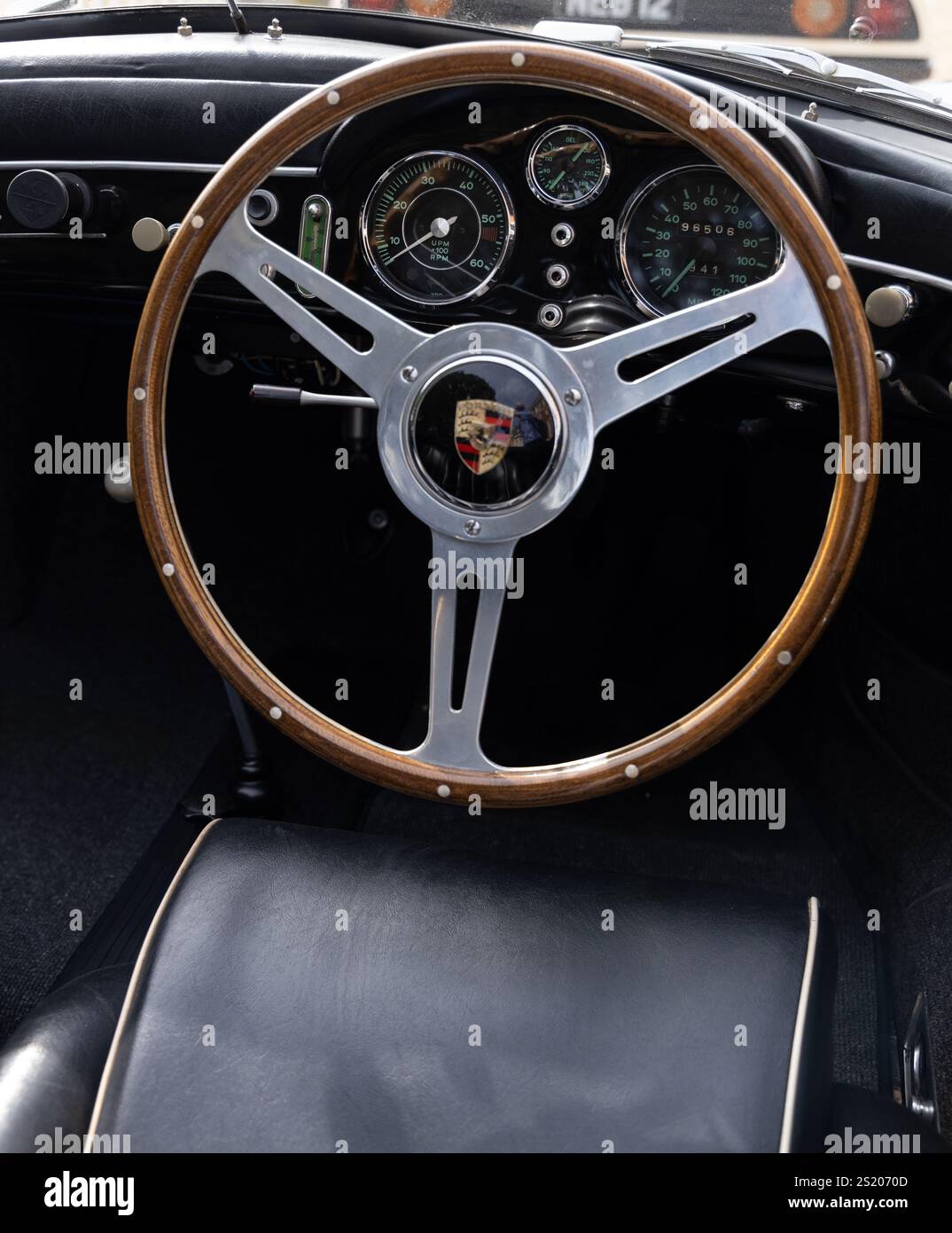 Interior of a Porsche at the Concours of Elegance 2024, Hampton Court ...
