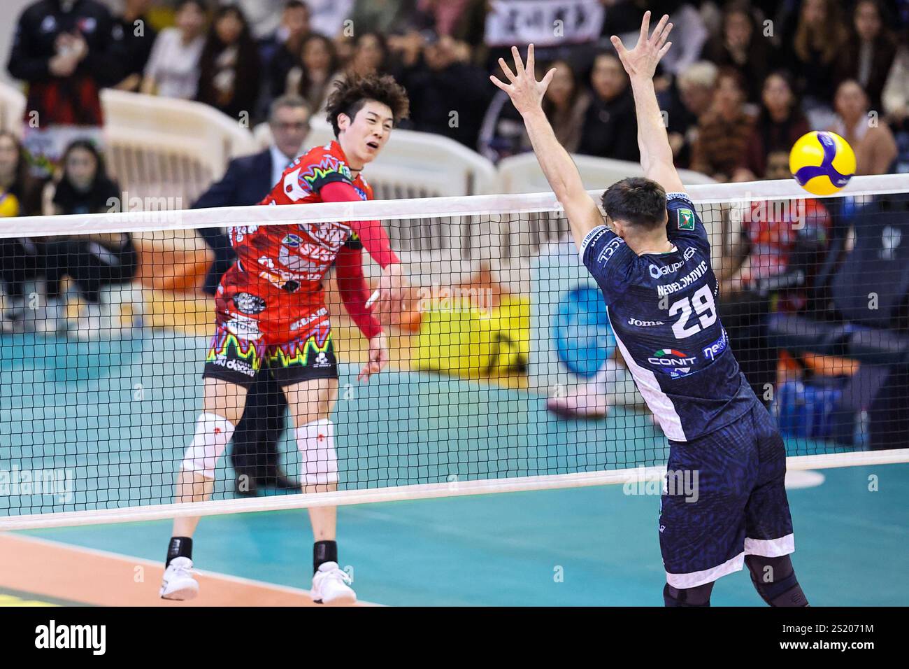 Yuki Ishikawa (Sir Susa Vim Perugia) during Cisterna Volley vs Sir Susa Vim Perugia, Volleyball ...