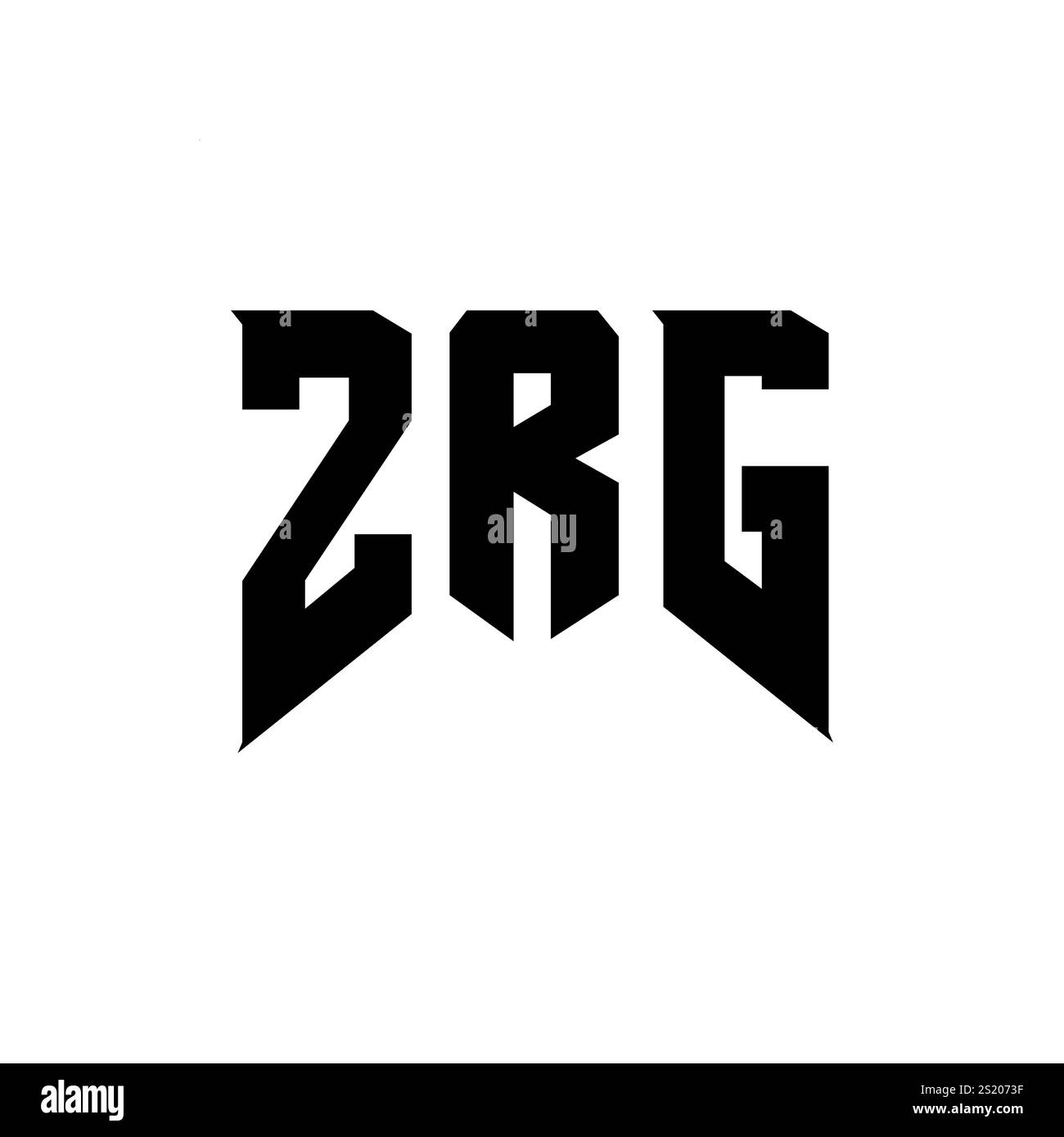 Zrg logo design Stock Vector Images - Alamy