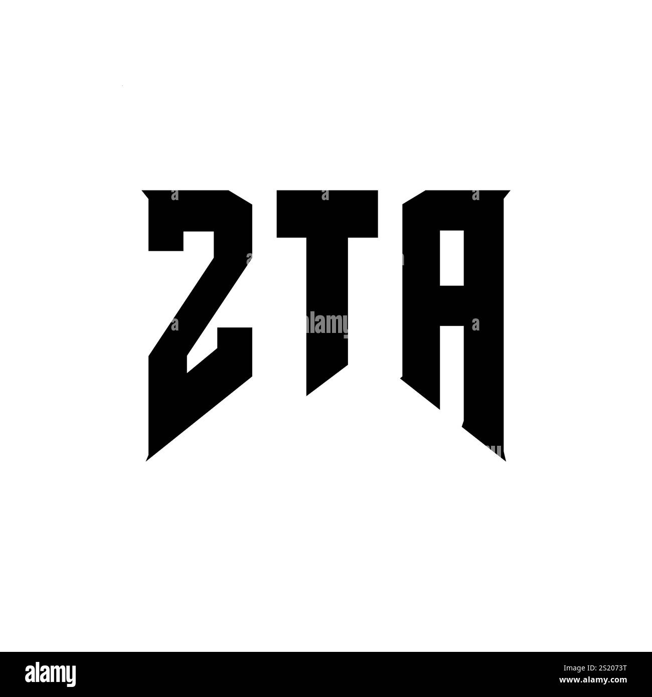 Zta logo design Stock Vector Images - Alamy