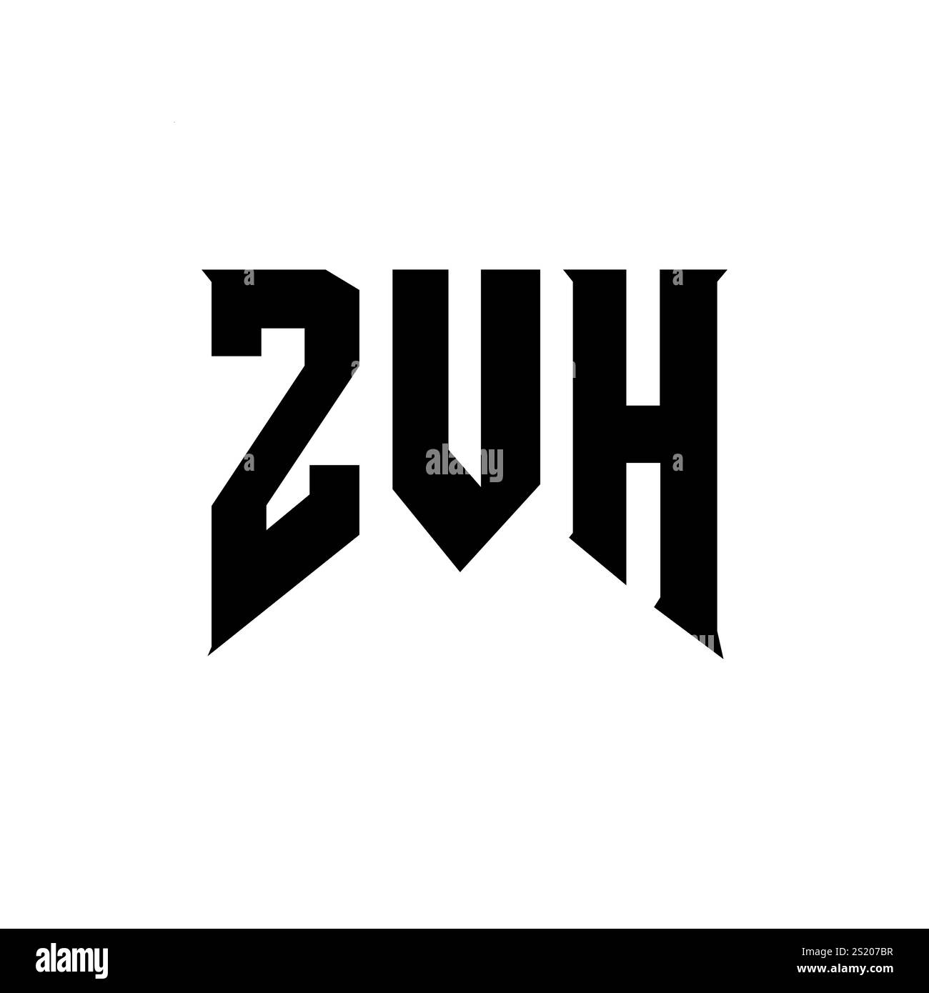 Zvh logo design hi-res stock photography and images - Alamy