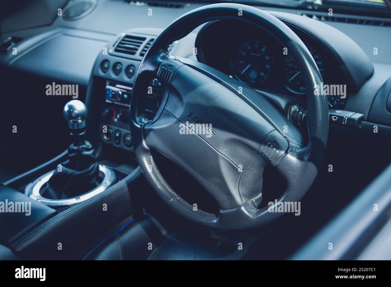 Interior of a classic supercar at the Concours of Elegance 2024 ...