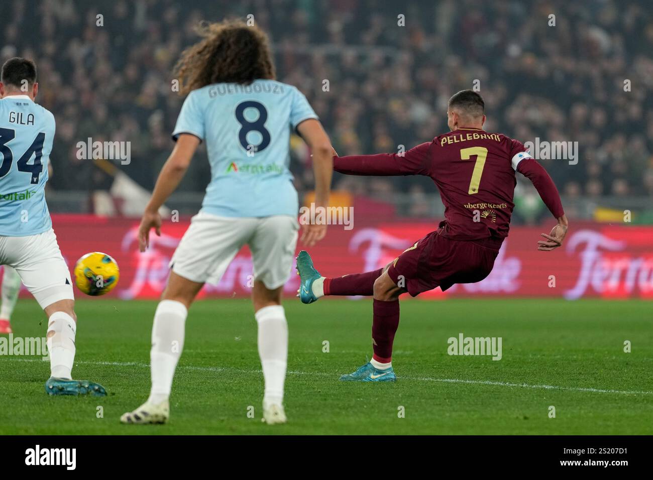 Rome, Italy. 05th Jan, 2025. Lorenzo Pellegrini of AS Roma scores the ...