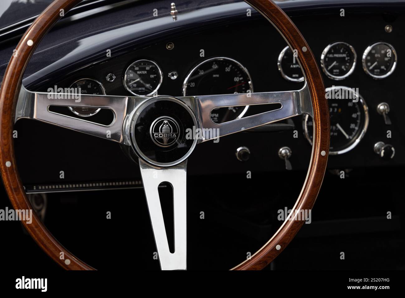 Interior of a classic car at the Concours of Elegance 2024, Hampton ...