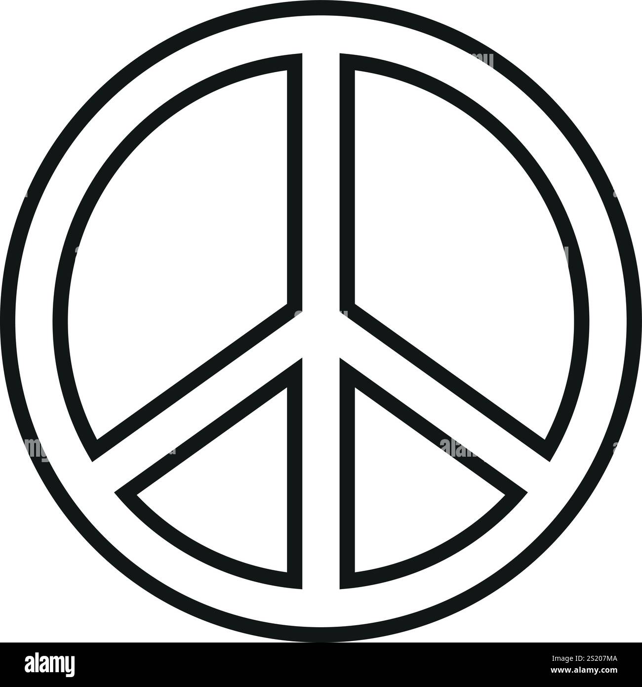 Peace Symbol Digital EPS Vector File | High-Quality Iconic Graphics for ...