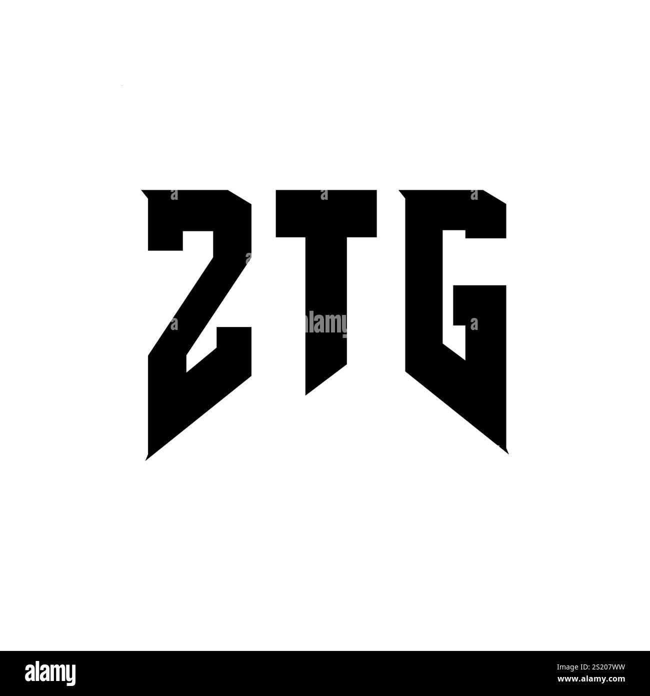 ZTG letter logo design for technology company. ZTG logo design black ...